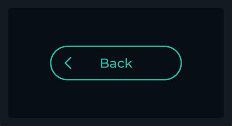 Hover Return Button Ui Element Template Editable Isolated Vector