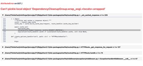 bug caching response throws attributeerror on get can t pickle local object