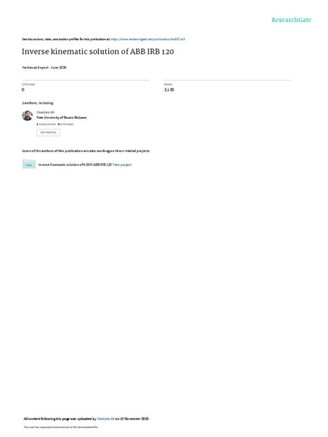 robotics report 2 pdf mathematics geometry