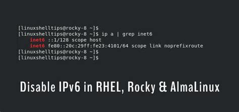 How To Disable IPv In RHEL Rocky And AlmaLinux
