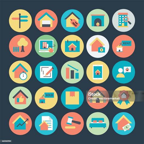 房地產彩色向量圖示 3向量圖形及更多不動產圖片 不動產 住宅內部 前後院 Istock 房地產彩色向量圖示 3向量圖形及更多不動產圖片 不動產 住宅內部 前後院 Istock