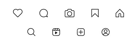 Premium Vector Social Media Line Icon Set Home Like Comment And Other