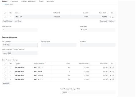 how to add the hsn wise and gst percentage wise summary from sales order