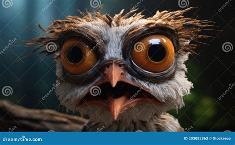 Creating Fully Animated Bird With Graphic Design And Unreal Engine Rendering Stock Illustration