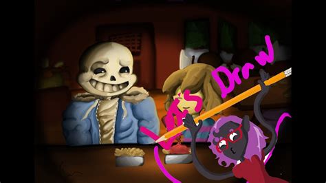 Sans And Frisk At Grillbys Youtube