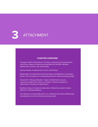 Aqa A Level Psychology Attachment Revision Guide Teaching Resources