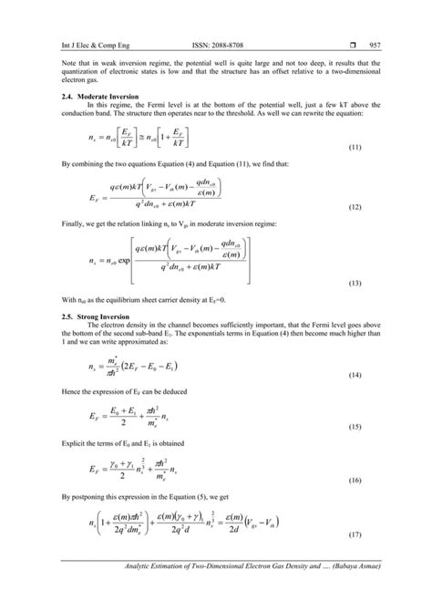 Analytic Estimation Of Two Dimensional Electron Gas Density And Current Voltage Characteristic
