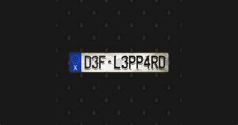 D3f L3pp4rd Car License Plates Def Leppard T Shirt Teepublic