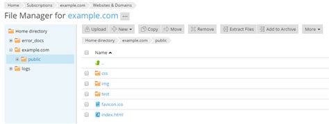 Defining A Custom Document Root Plesk Onyx Documentation