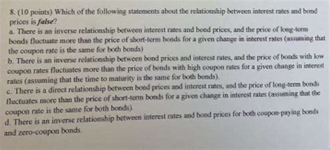 Solved 8 10 Points Which Of The Following Statements