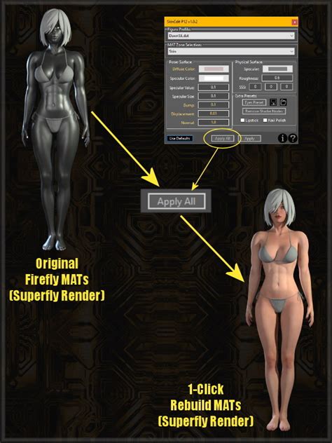 Skinedit For Poser 12 Poser Python Scripts Ken1171designs