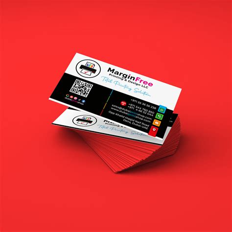 edge colored business card dubai printing shop