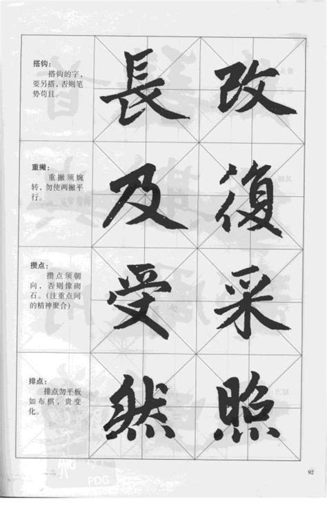 楷書四大名碑筆法比較 每日頭條
