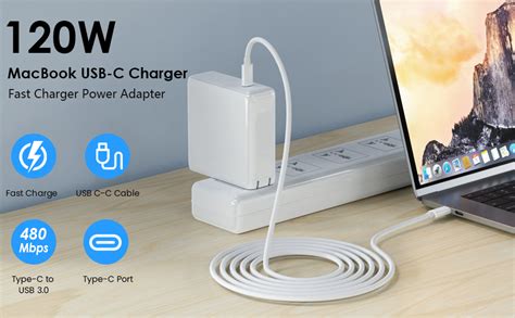 Amazon Com MacBook Pro Air Charger 120W USB C Fast Charger Compact Laptop Charger Adapter