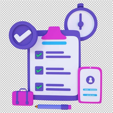 premium psd 3d illustration conceptual art design task manager
