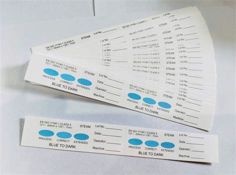 Class 5 Dental Sterilization Steam Indicator Strips Class
