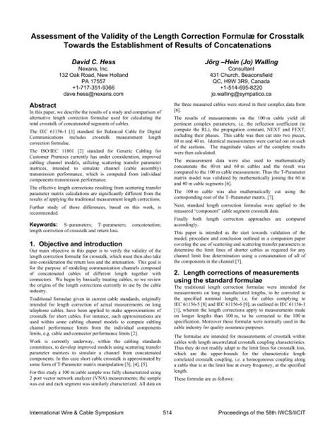 Assessment Of The Validity Of The Length Correction FormulÃ¦ For