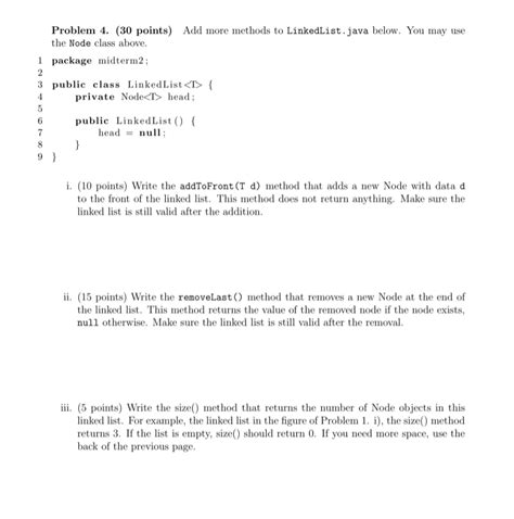 Solved Problem 4 30 Points Add More Methods To
