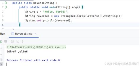 Pythonandjava：字符串倒序 Csdn博客