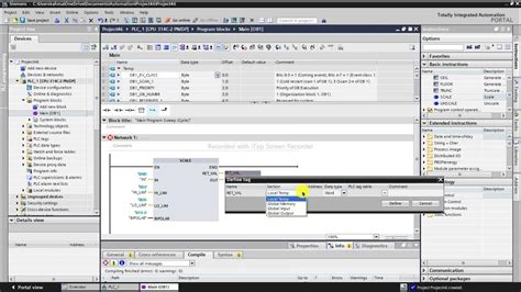 Siemens Plc Tia Portal Scale Function Programming Youtube