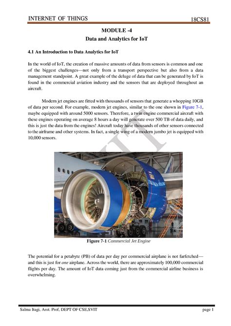 Io T Module IOT MODULE Data And Analytics For IoT An Introduction To Data Analytics