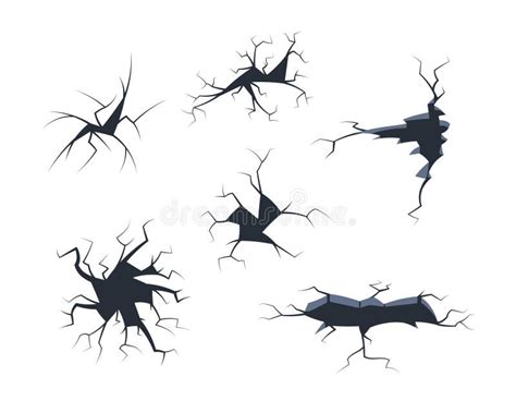 Emerging Cracks On White Surface Hint At Danger And Risk Resembling Earthquake Aftermath