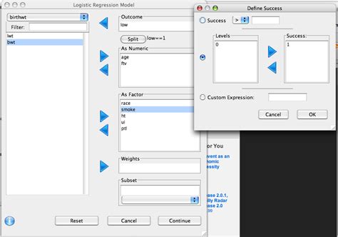 Deducer A GUI For R Main LogisticModel