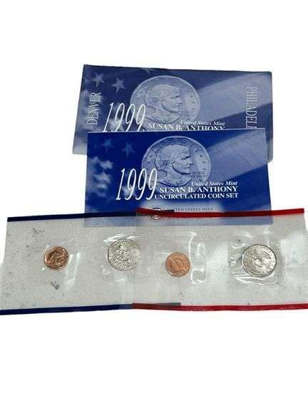 Special Issue 1999 Susan B Anthony Uncirculated Set Trice Auctions