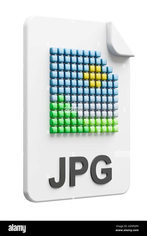 Threedimensional File Type Icon For The Raster Image Filetype 