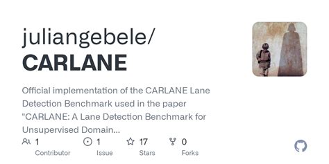 Github Juliangebele Carlane Official Implementation Of The Carlane Lane Detection Benchmark