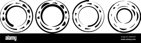 Circular Concentric Segmented Circles Rings Abstract Geometric