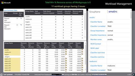 Updated Synapse Analyzer Report Workload Management And Ability To