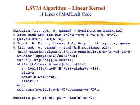 Ppt Mathematical Programming In Support Vector Machines Powerpoint Presentation Id 5759969