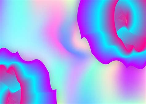 액체 요소 현대적인 유행이 혼합된 홀로그램 3d 배경 생생한 그라데이션 메쉬 미니멀리스트 카드 잡지 디자인 동적 모양과 유체가