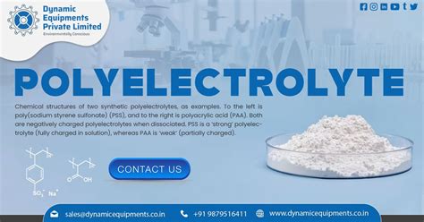 Polyelectrolytes Supplier Dynamic Equipments Pvt Ltd