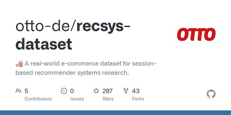Github Otto Derecsys Dataset 🛍 A Real World E Commerce Dataset For Session Based Recommender
