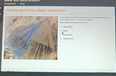 Solved Assignment Active Identifying Surface Water Deposition