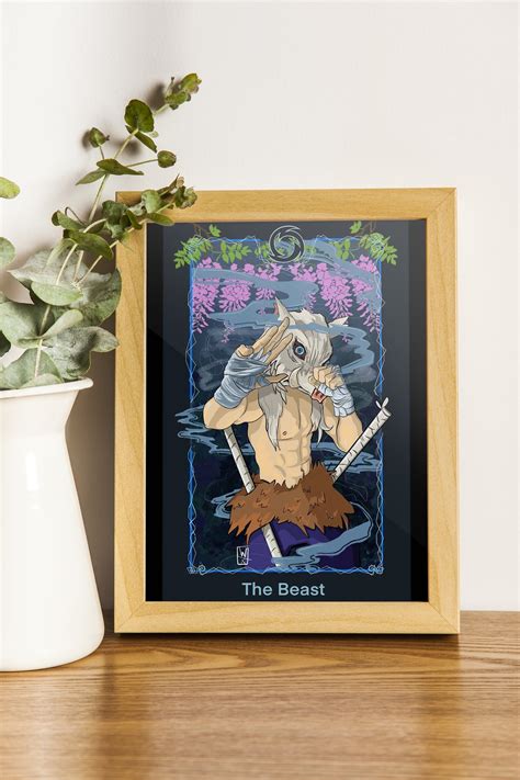 Inosuke Demon Slayer Sheet A4 Etsy