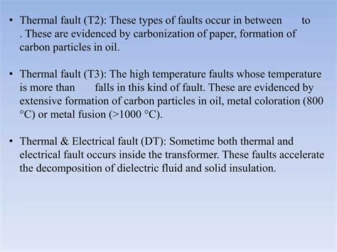 Fault Interpretation For Power Transformer Using Dissolved Gas Ppt
