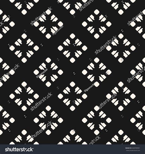 Vector Monochrome Texture Subtle Geometric Seamless Stock Vector