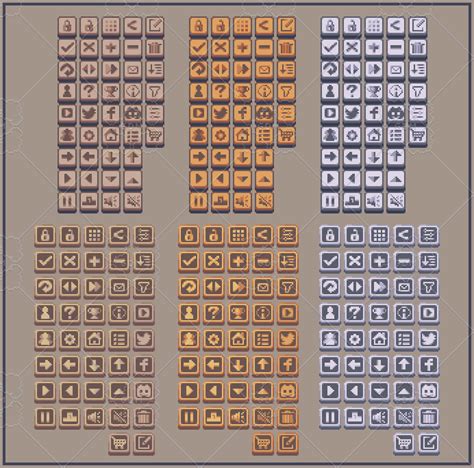 Modern User Interface RPG Asset Pack 16x16 GameDev Market