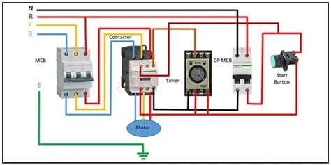 On Delay Timer Connection Electrician Idea