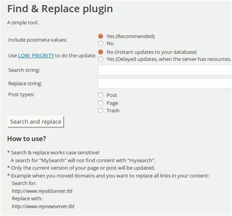 How To Perform Search And Replace In Wordpress Make Tech Easier