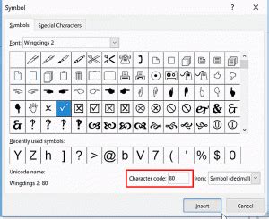 Conditional Formatting Symbols