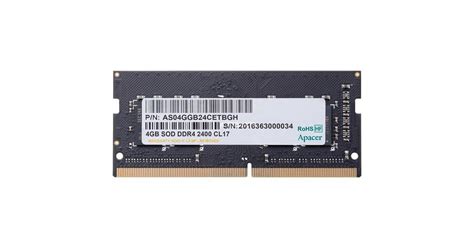 apacer 4gb ddr4 2400 sodimm 2400mhz notebook ram
