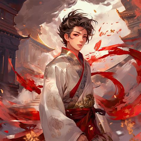 Premium Photo A Chinese Classy Handsome Anime Boy