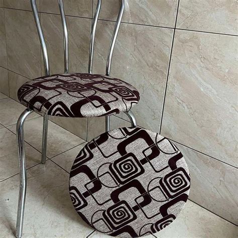 Чохли на табуретки комплект кругліі 4 шт на резинці сідушка на табурет стілець — ціна 460 грн