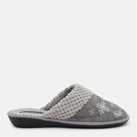 Жіночі домашні капці з закритим носком Белста 4101021 37 23 5 см Сірі Blst2000000049854