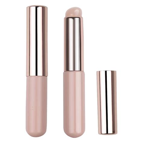 Soft Silicone Lip Brush With Cover Round Head Lipstick Applicator Lip Tool Multipurpose