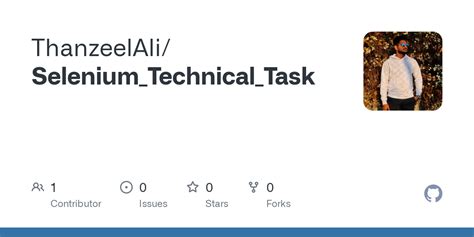 Github Thanzeelaliseleniumtechnicaltask
